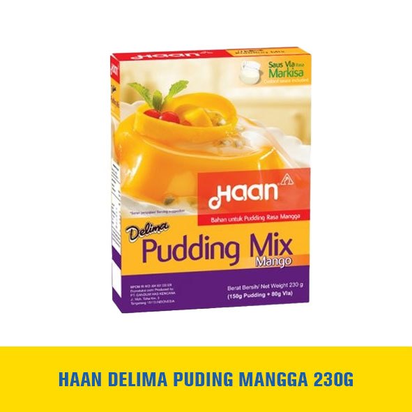 Jual Haan Pudding Instant Chocolate/ Mangga 230 Gram | 165 Gram ...