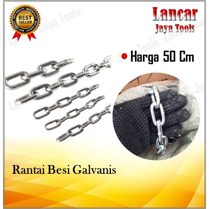 Jual Rantai Besi Rantai Kapal Harga 50 Cm Ukuran diameter Besi 6mm ...