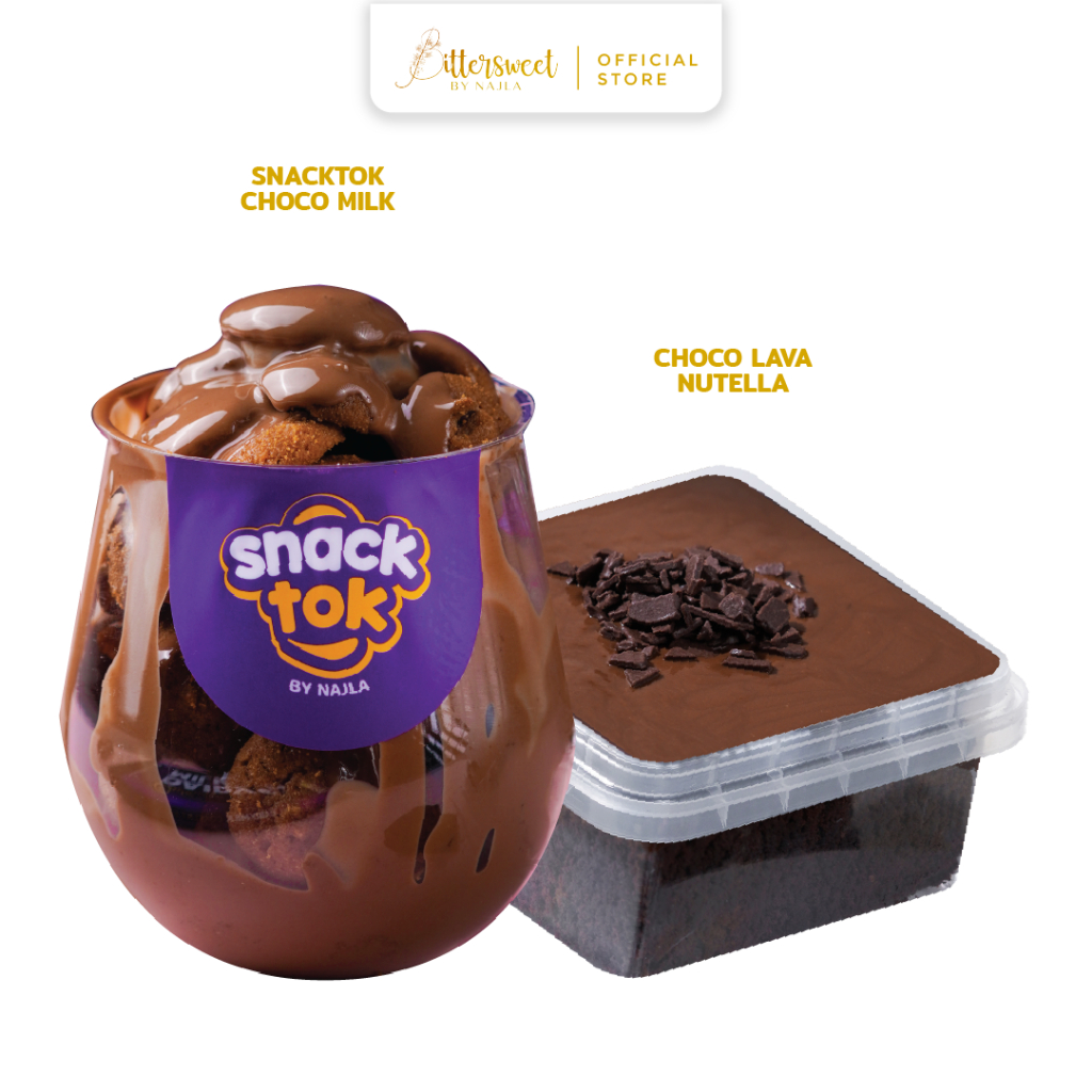 Jual Choco Lava Nutella + Snacktok Full Cookies Choco Milk ( PAY DAY ...