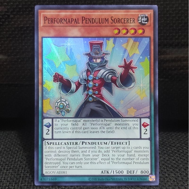 Jual Kartu Yugioh OCG AE / JP Performapal Pendulum Sorcerer Super Rare ORI NM | Shopee Indonesia
