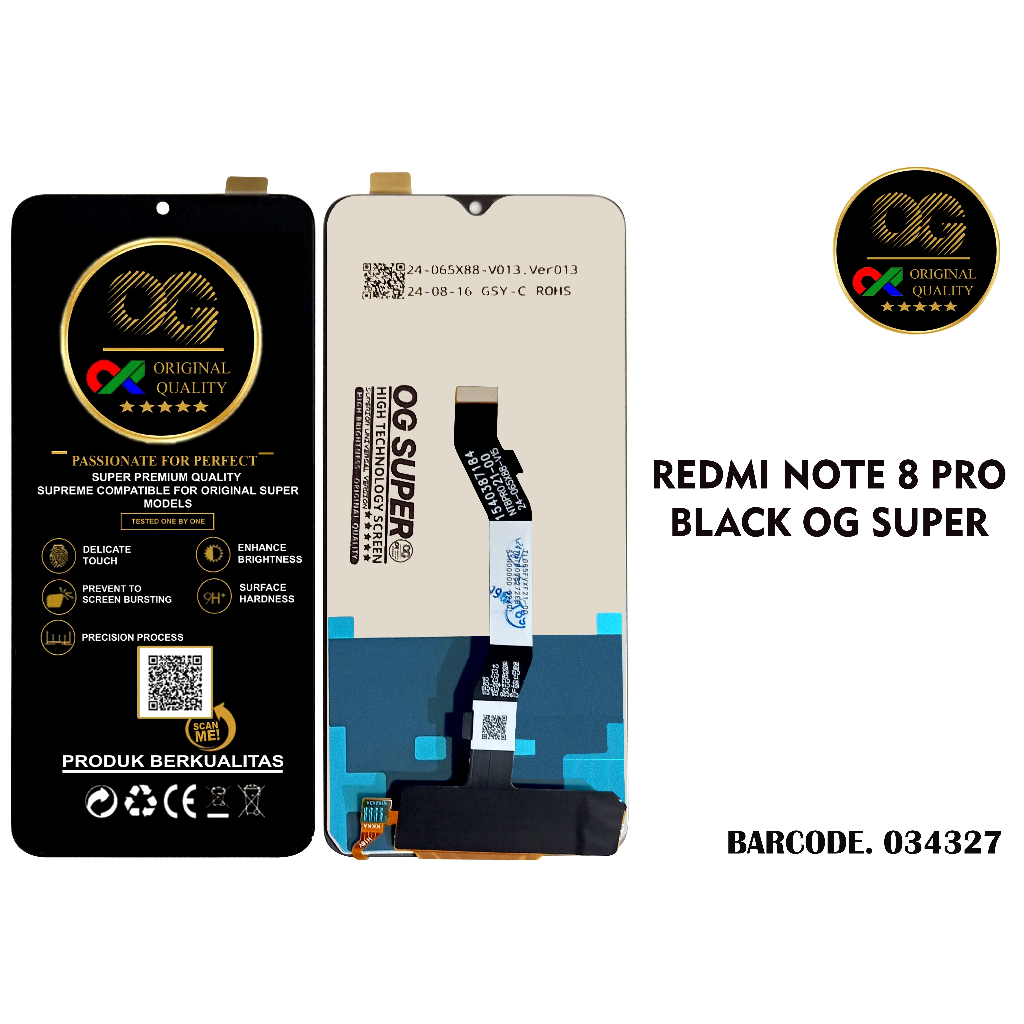 Jual ( OG SUPER ) LCD XIAOMI REDMI NOTE 8 PRO FULLSET TOUCHSCREEN ...