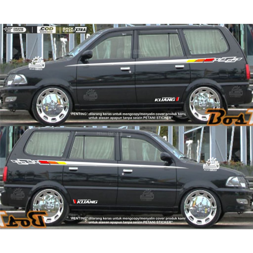 Jual Sticker stiker mobil toyota kijang KAPSUL KIJANG SUPER KIJANG ...
