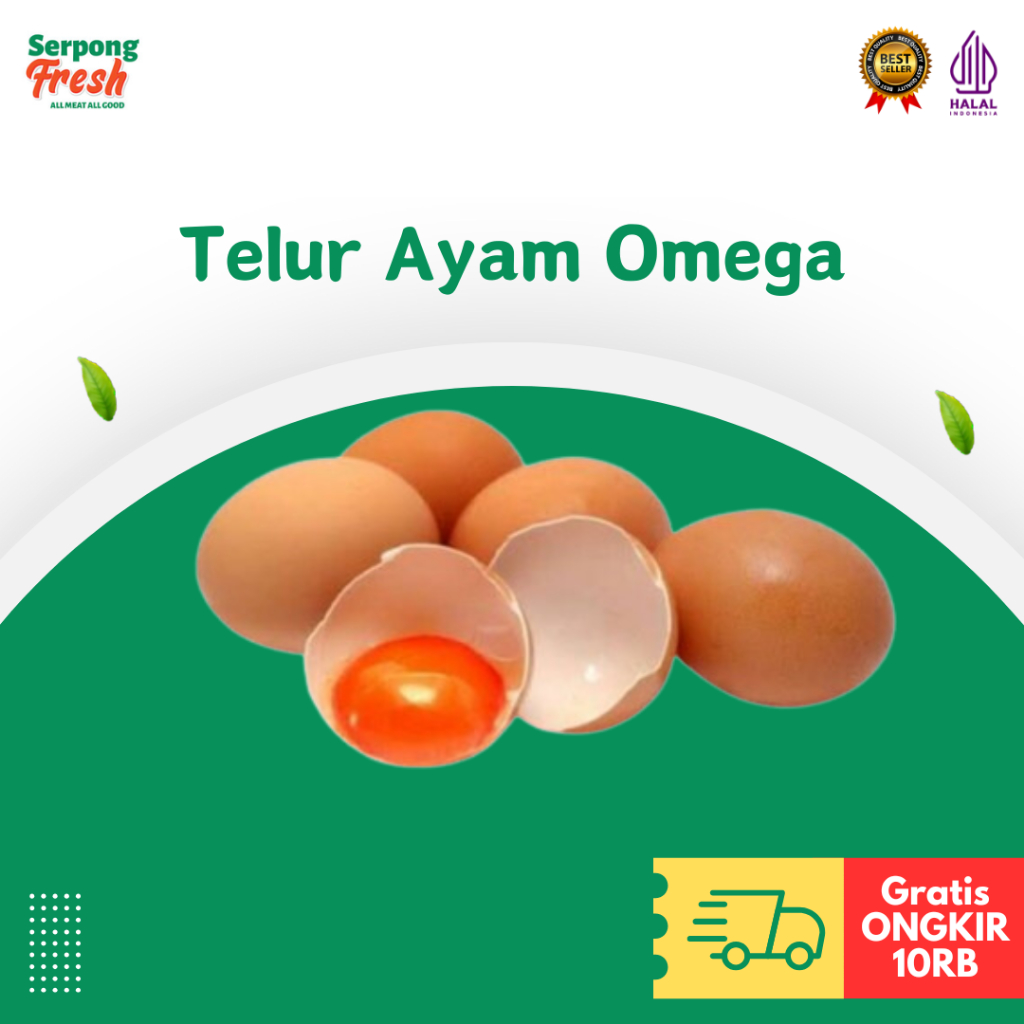 Jual Telur Ayam Omega 3 500Gr 1Kg 1 Tray Segar Fresh Original | Shopee ...