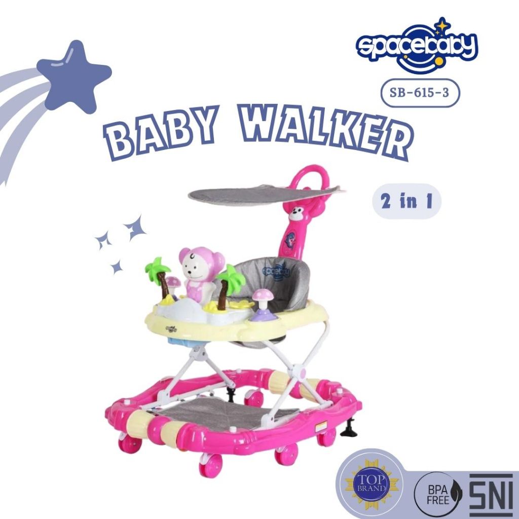 Jual Spacebaby Baby Walker Koala 2in1 Alat Bantu Jalan Anak Dengan ...