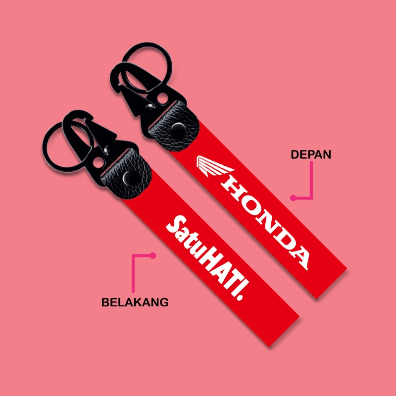 Jual GANTUNGAN KUNCI LOGO HONDA SATU HATI PREMIUM KEYCHAIN SEPEDA MOTOR ...