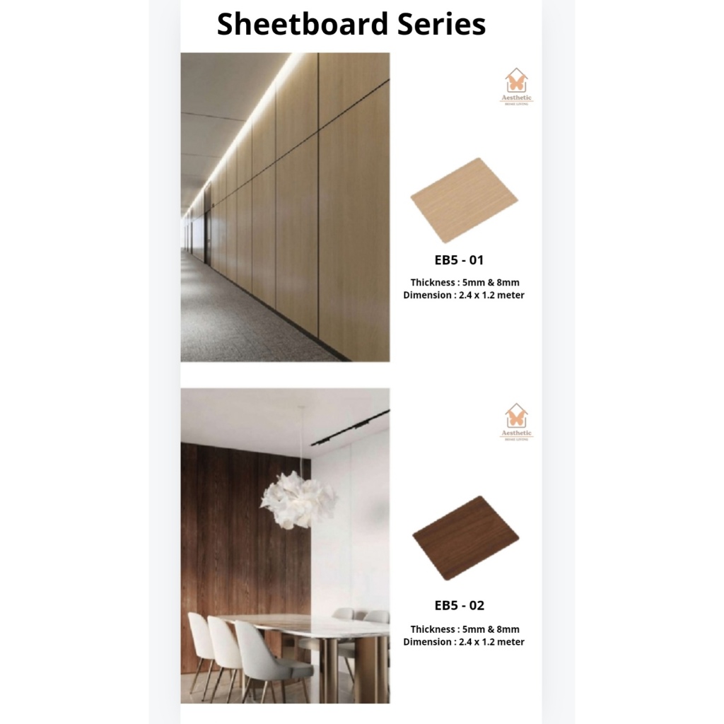 Jual Wallboard / Sheetboard PVC Panel Dinding (8mm) | Shopee Indonesia