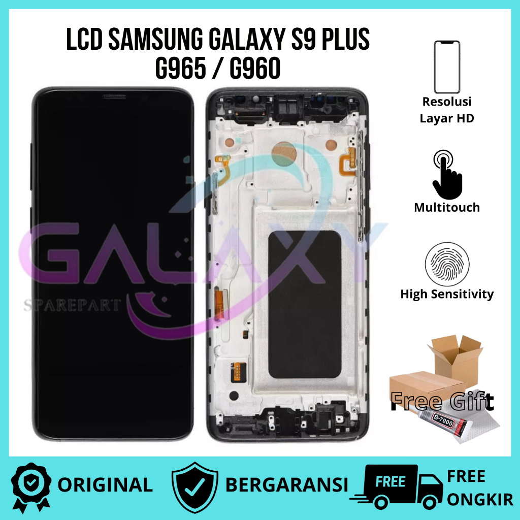 Jual LCD TOUCHSCREEN SAMSUNG GALAXY S9 PLUS G965 / G960 SUPER INCLUDE FRAME ORIGINAL PRODUK ...