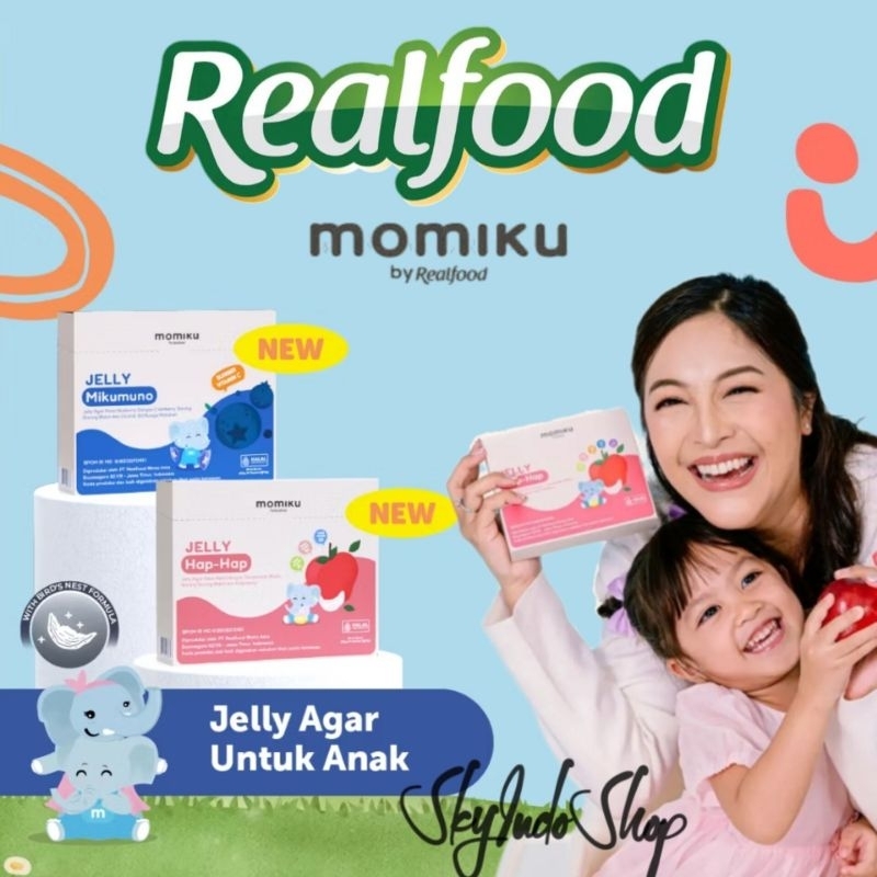 Jual Realfood Momiku Jelly Hap-Hap & Mikumuno ( 1 Box Isi 14 Sachet ...