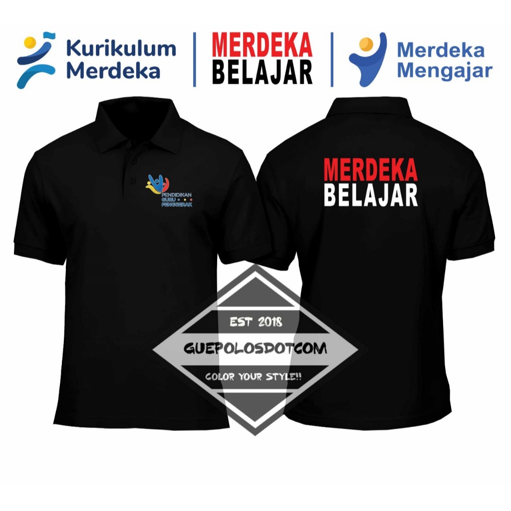 Jual POLO SHIRT MERDEKA BELAJAR LOGO PGP - BAJU MERDEKA BELAJAR LOGO ...
