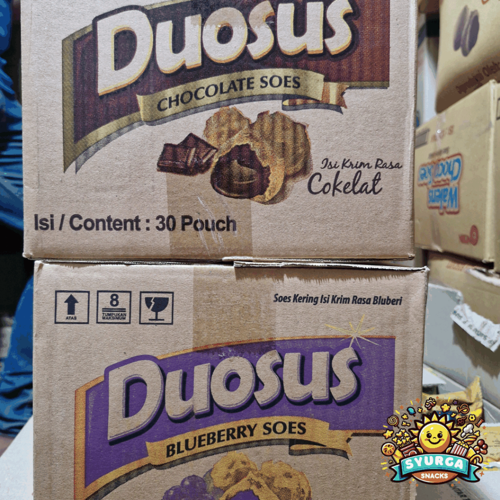 Jual Duosus Coklat Bluebery Keju Dus (Isi 30 @30Gr) | Shopee Indonesia