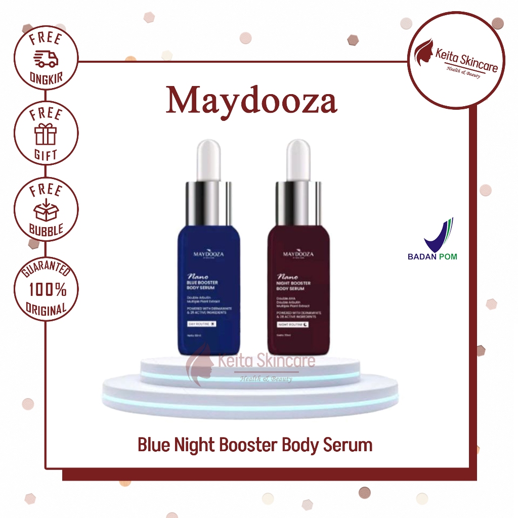 Jual Maydooza Night Booster Body Serum + Blue Booster Body Serum ...