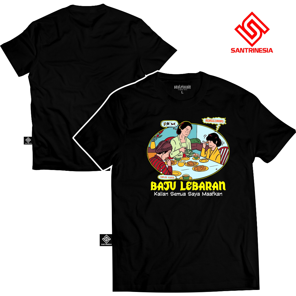 Jual Santrinesia Kaos Lebaran Hari Raya Idul Fitri Katun Combed ...