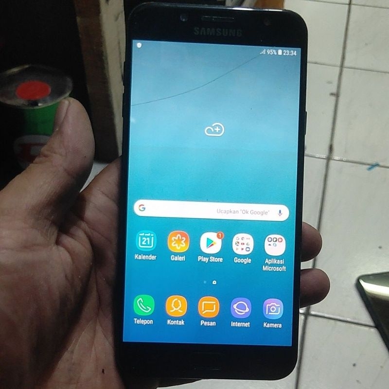 Jual samsung j7 plus minus retak baca deskripsi !!! | Shopee Indonesia