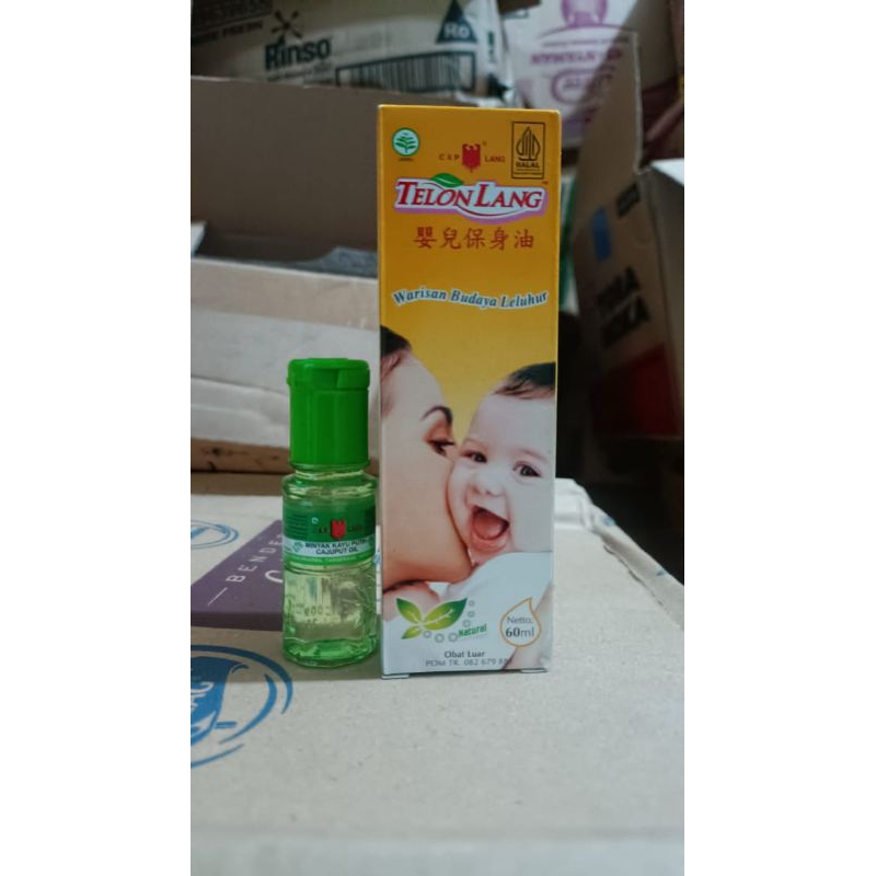 Jual Minyak telon lang isi 60 ml free mkp 15 ml | Shopee Indonesia