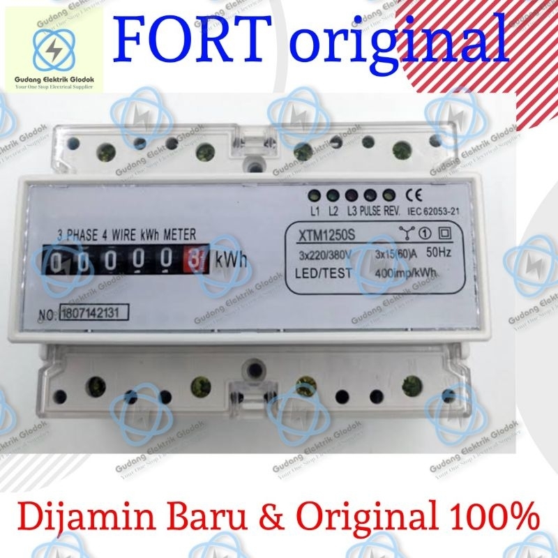 Jual KWH METER 3 PHASE, ANALOG XTM1250S & DIGITAL XTM1250SA - FORT | Shopee Indonesia