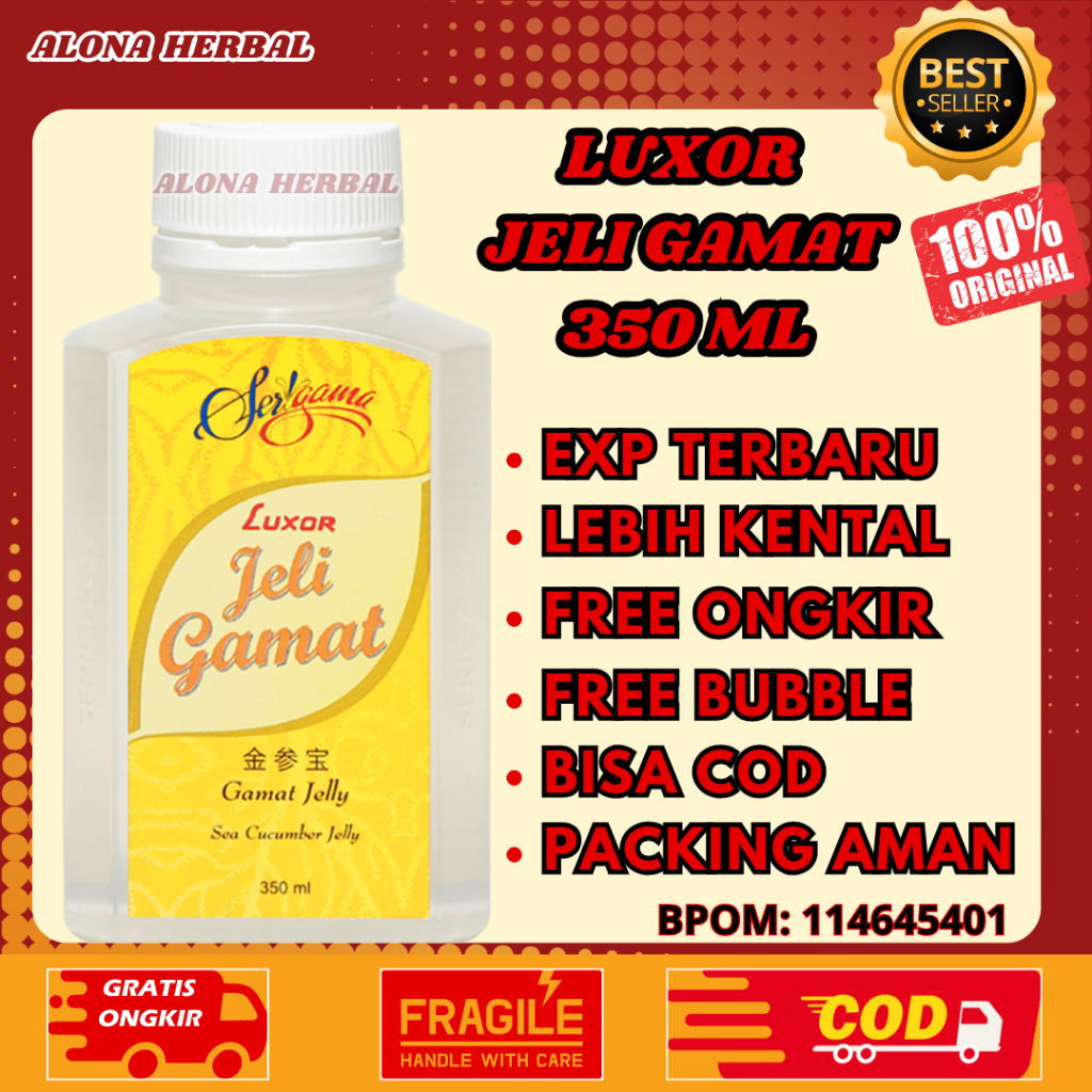 Jual Jelly Gamat Luxor 350ml Asli Original I Luxor Jeli Gamat Sea ...