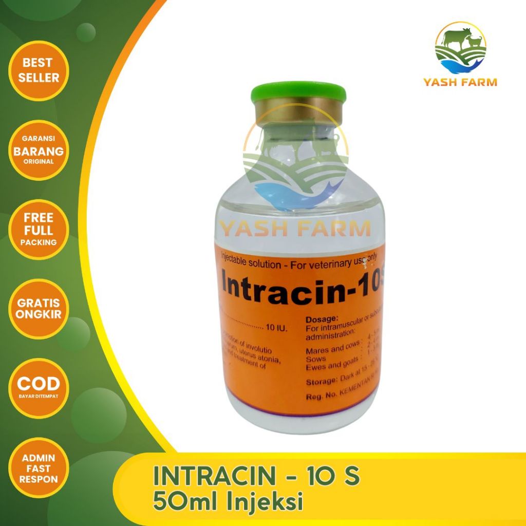 Jual INTRACIN 10S 50 ML HORMON PERANGSANG KONTRAKSI UTERUS DAN SUSU HEWAN | Shopee Indonesia