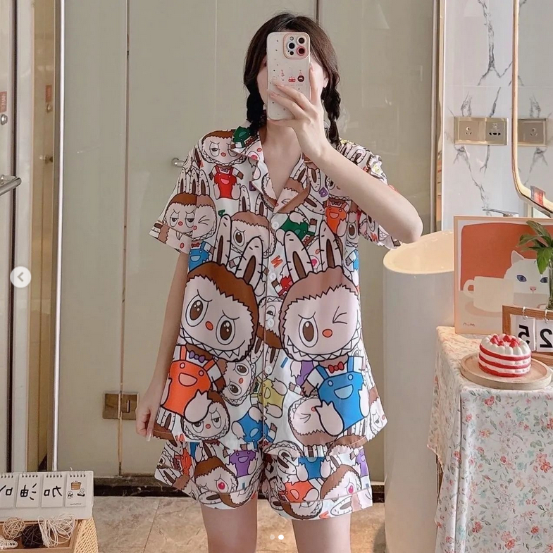 Jual Baju Tidur Labubu Piyama Labubu The Monster Baju Tidur Celana ...