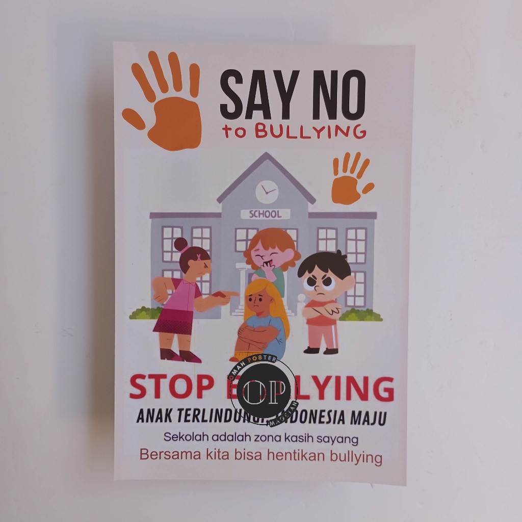 Jual Poster Say No To Bullying - Stop Bullying - Edukasi Perundungan Sekolah | Shopee Indonesia