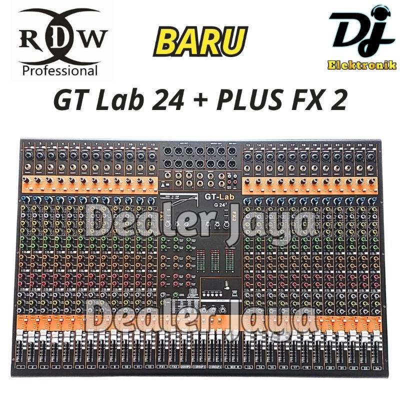 Jual Mixer Analog RDW GT Lab 24 / G24 / G 24 + KOMPRES PLUS FX 2 - 24 channel | Shopee Indonesia