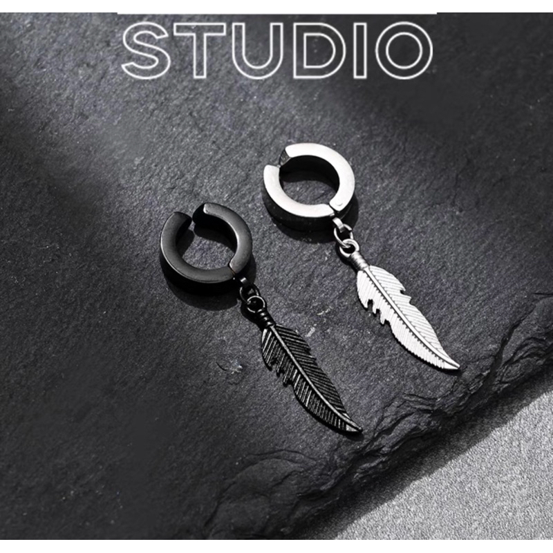 Jual ANTING TEMPEL TITANIUM STAINLESS STEEL MODEL BULU UNTUK PRIA DAN ...