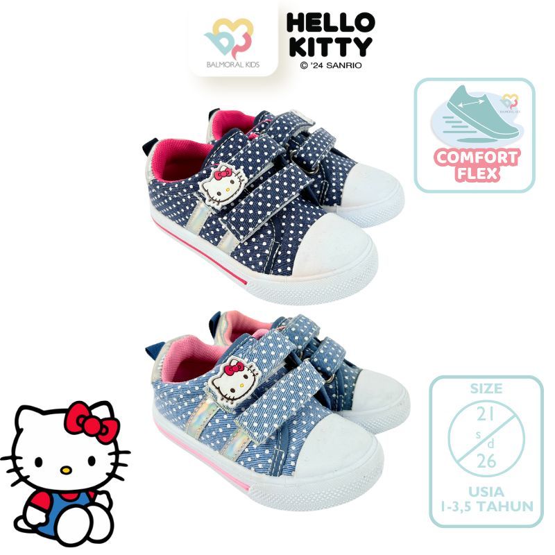Jual Balmoral Kids Sepatu Anak Girls Hello Kitty Usia 1,5 - 3,5 Tahun ...