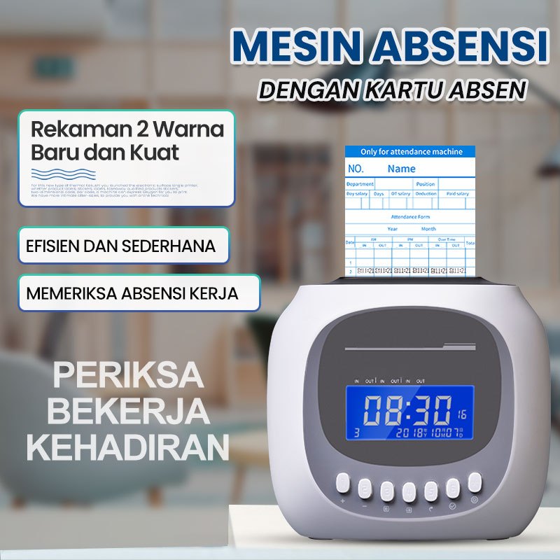 Jual Mesin Absensi Absensi Kartu/Attendance Machine Punch Card Machine ...