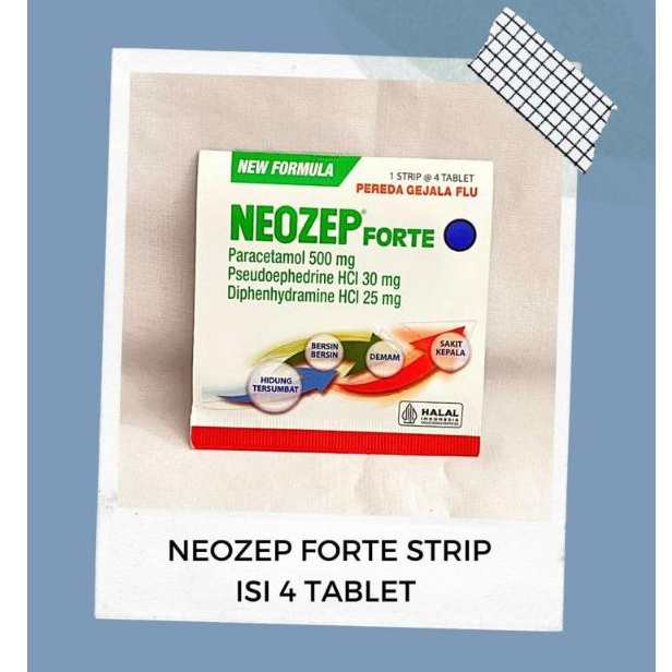 Jual NEOZEP STRIP ISI 4 TABLET | Shopee Indonesia