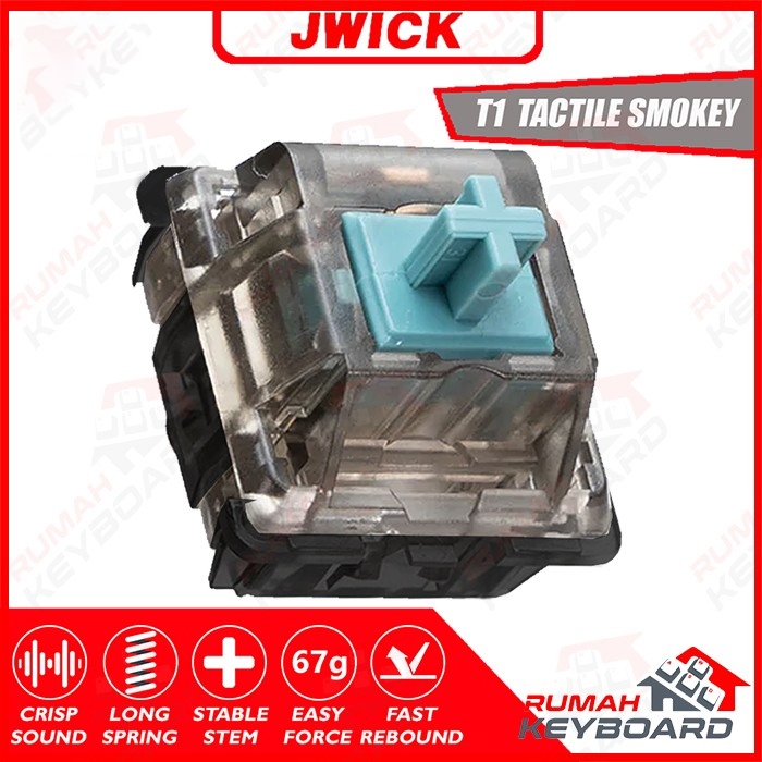 Jual JWICK - Switch - JWK - T1 Smokey - 5 PIN - 67g - Tactile - PCB ...