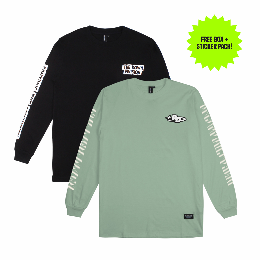 Jual Bundling Longsleeve Beli 1 Dapat 2 [GRATIS STICKER PACK DAN BOX ...