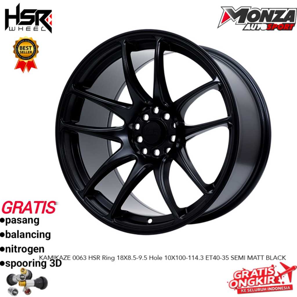 Jual Velg mobil racing Hsr Kamikaze R18 altis new,sienta,yaris cross ...
