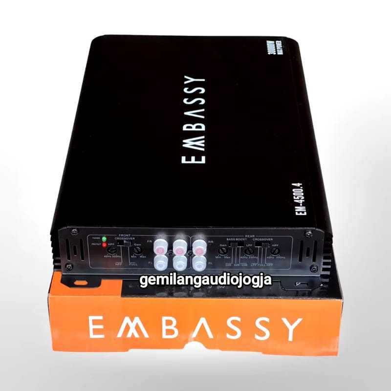 Jual Power Amplifier Embassy EM 4500.4 Power Amplifier 4 channel ...