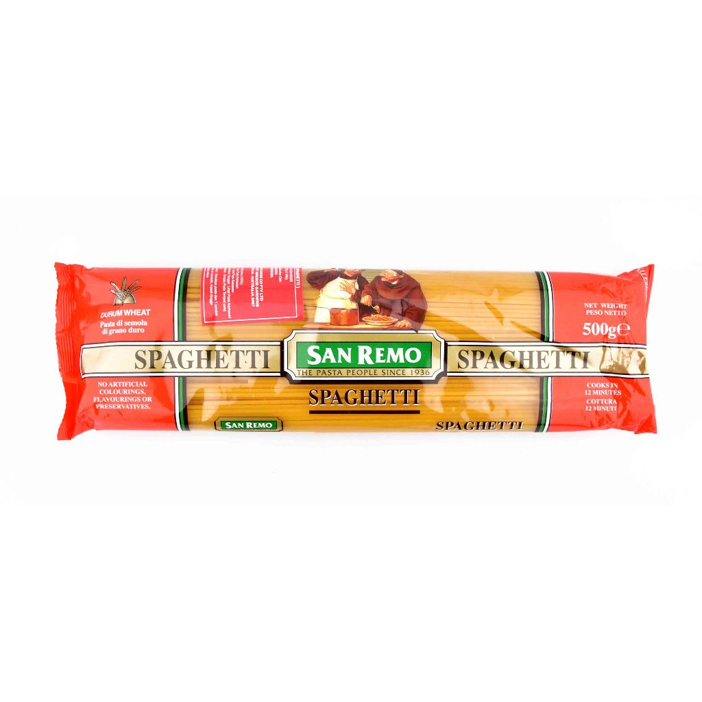 Jual SAN REMO PASTA SPAGHETTI BKS 500 GR | Shopee Indonesia