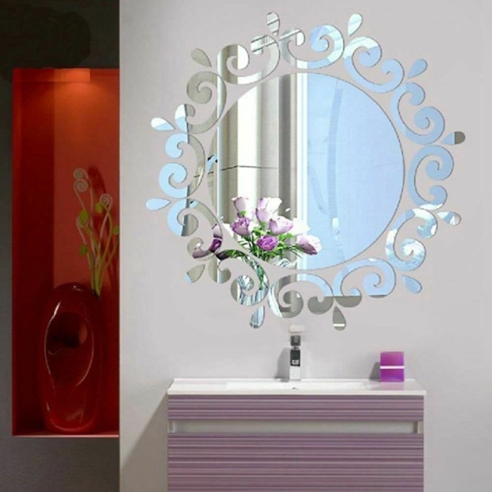Jual Stiker Kaca Dekorasi Cermin Mirror Wallpaper Sticker Tempel ...