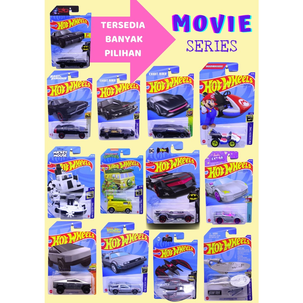 Jual Hot Wheels Murah Movie Series Seri Film Batman Barbie Fast ...