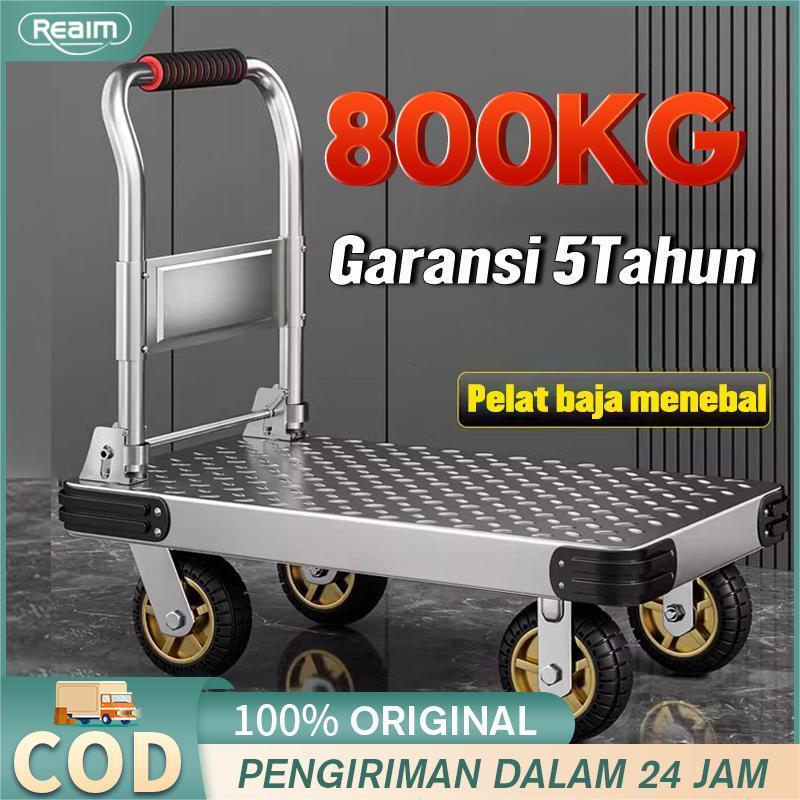 Jual Handtruck Troley 90*53cm lipat bawa aqua galon dan gas trolley ...