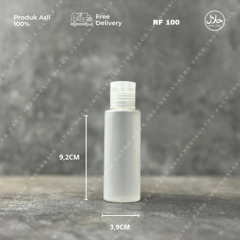 Jual KEMASAN BOTOL PRESS ON ISI ULANG - BOTOL PET RF 100ML FROSTED ...