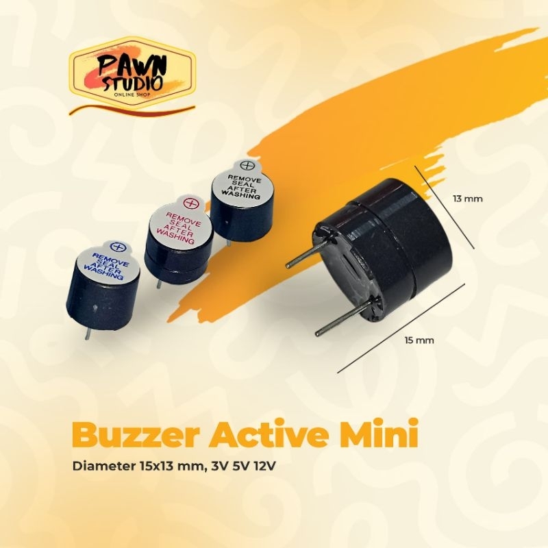 Jual Buzzer Active Aktif Mini / Buzzer Buser Mini Kecil 3V 5V 12V | Shopee Indonesia