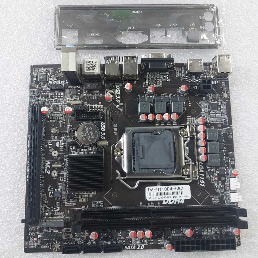 Jual motherboard H110 lga 1151 ddr4 murah ada onboard M2 NVME mainboard ...