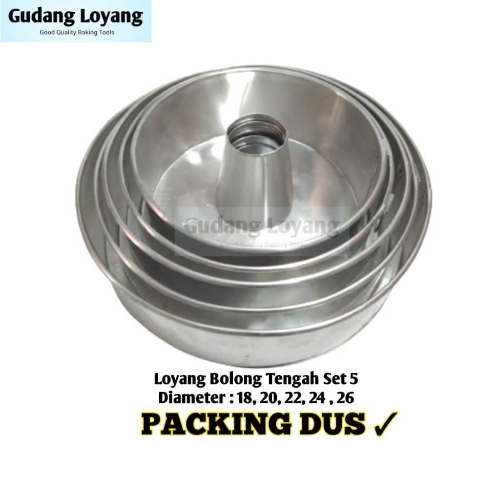 Jual LOYANG BOLU BULAT BOLONG TENGAH SUSUN 5 ALUMINIUM PROMO TERMURAH 1 ...