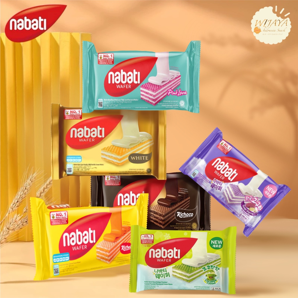 Jual PROMO Nabati 2000 Wafer isi 5 Keju\Coklat/Susu Vanila/Pink Lava ...