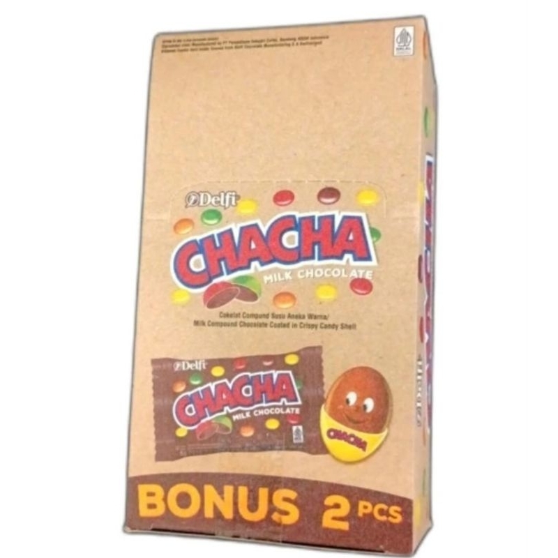 Jual Chacha Milk Chocolate 1 dus isi 2 renceng (11x5 g) | Shopee Indonesia