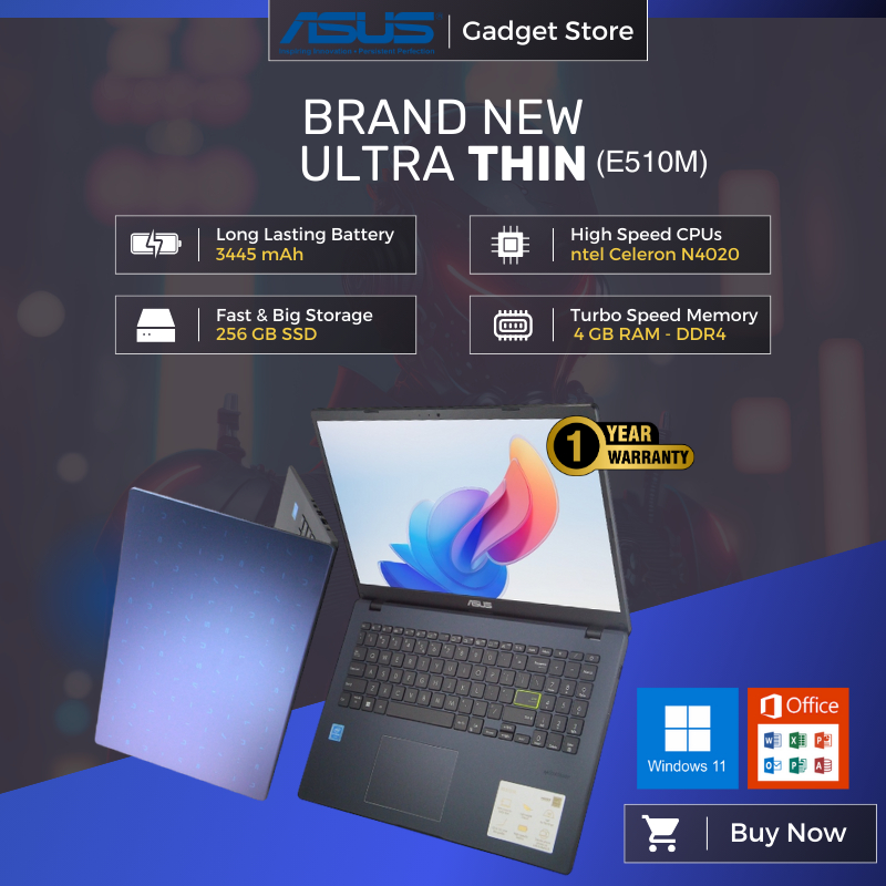 Jual Laptop Promo Pelajar Ringan, Cepat, Terjangkau ! ASUS E510MA-U583 ...