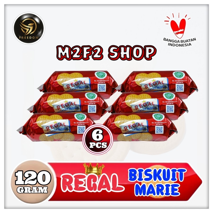 Jual Biskuit Marie Regal Original Roll - 120 gr (Kemasan 6 Pcs ...