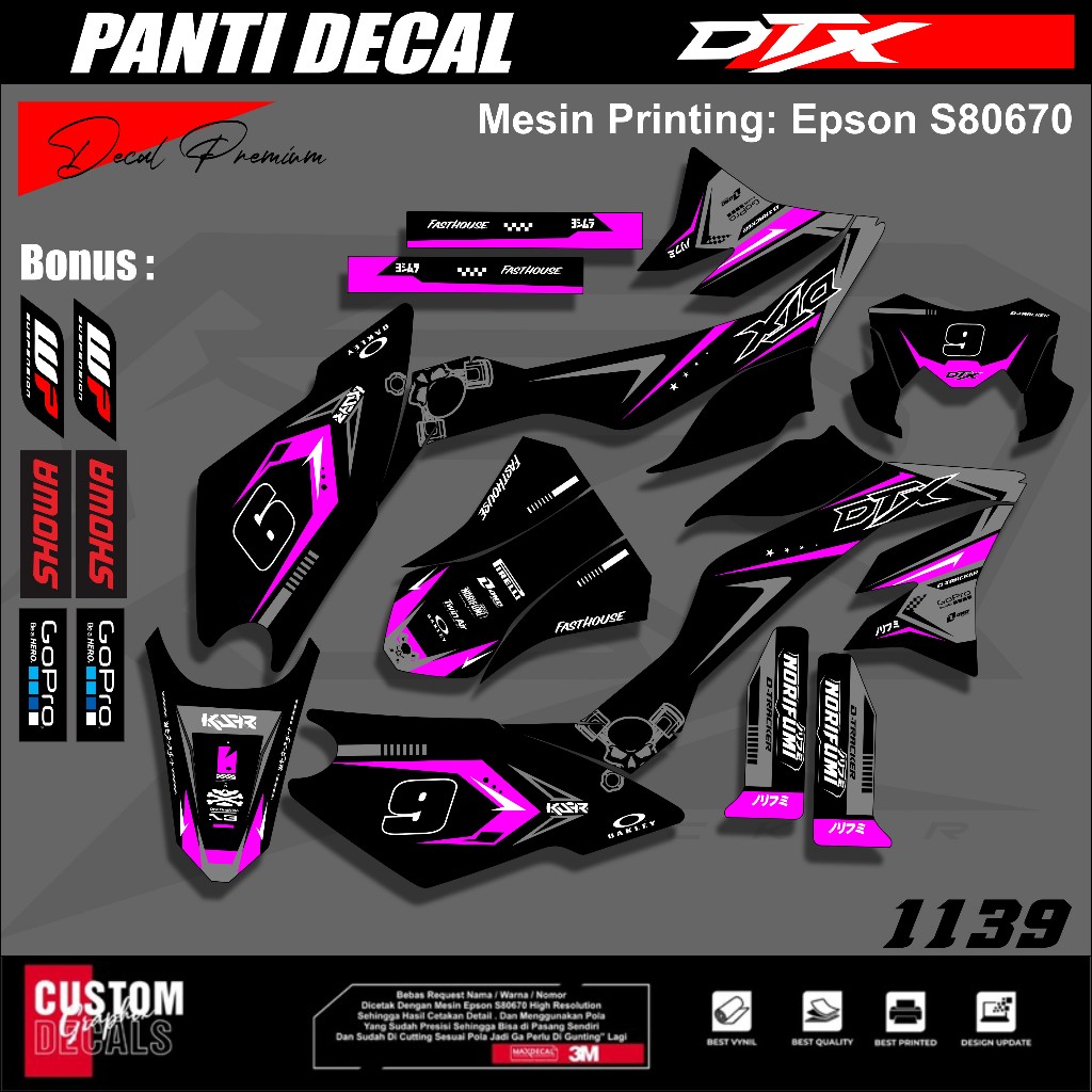 Jual DECAL DTRACKER 150 - stiker dekal motor dtracker full body DTX ...