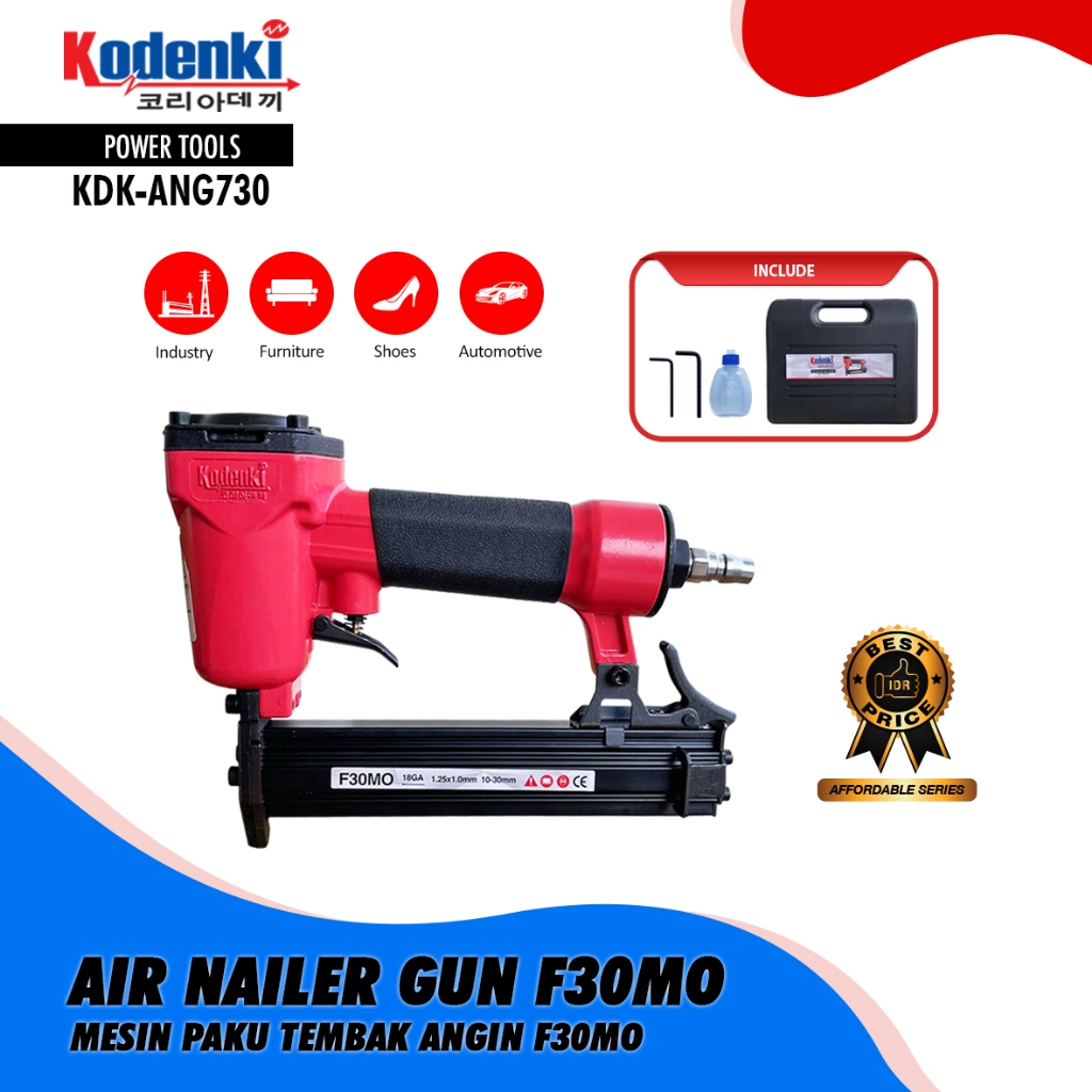 Jual KODENKI Air Nailer F30MO Mesin Air Nail Gun Alat Paku Tembak Stapler Gun F 30 - Alat Paku ...