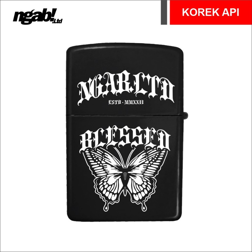Jual Korek Api Ngab.ltd Model Blessed Hitam KA001CPT | Shopee Indonesia