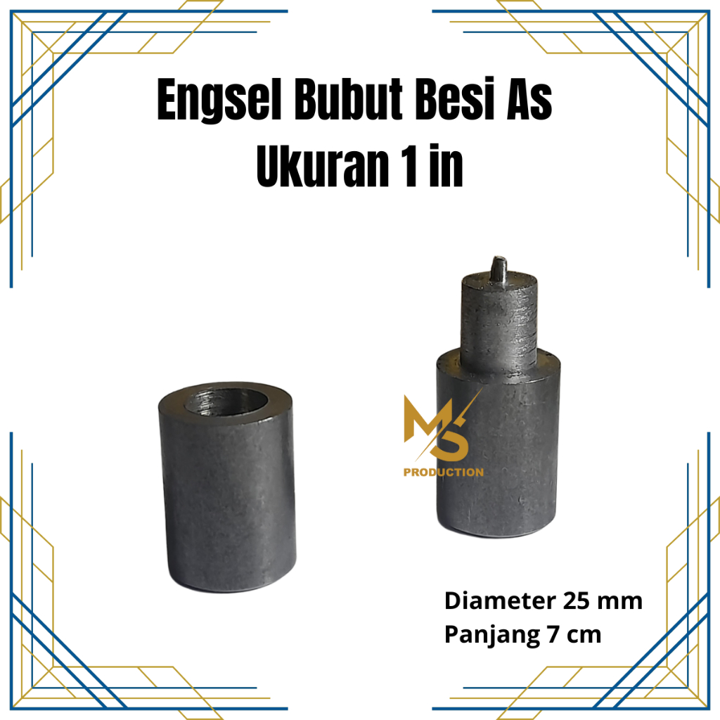 Jual Engsel Pagar Bubut Besi As 1 in Pintu Besi Tralis Gebyog 1 inch ...