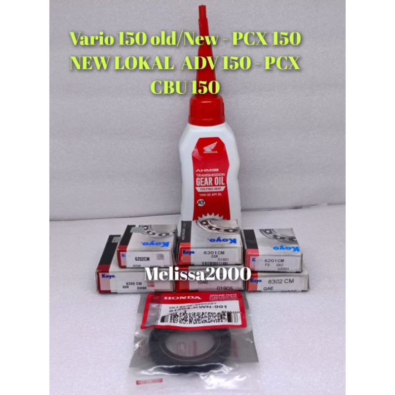 Jual PAKET BEARING RASIO SET (8 AITEM) 6PCH BEARING KOYO JAPAN+SIL RODA ...