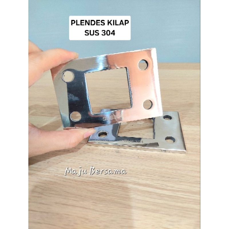 Jual PLENDES KILAP TATAKAN SEPATU POST BASE TIANG RAILING HOLLOW 4X4 ...